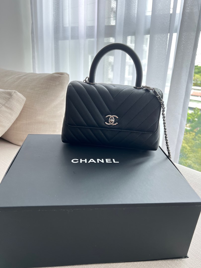 Chanel Coco Handle Small, Luxury, Bags & Wallets on Carousell