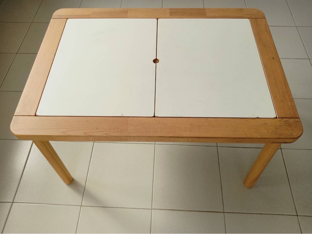 Children table+two boxes inside, Furniture & Home Living, Furniture ...