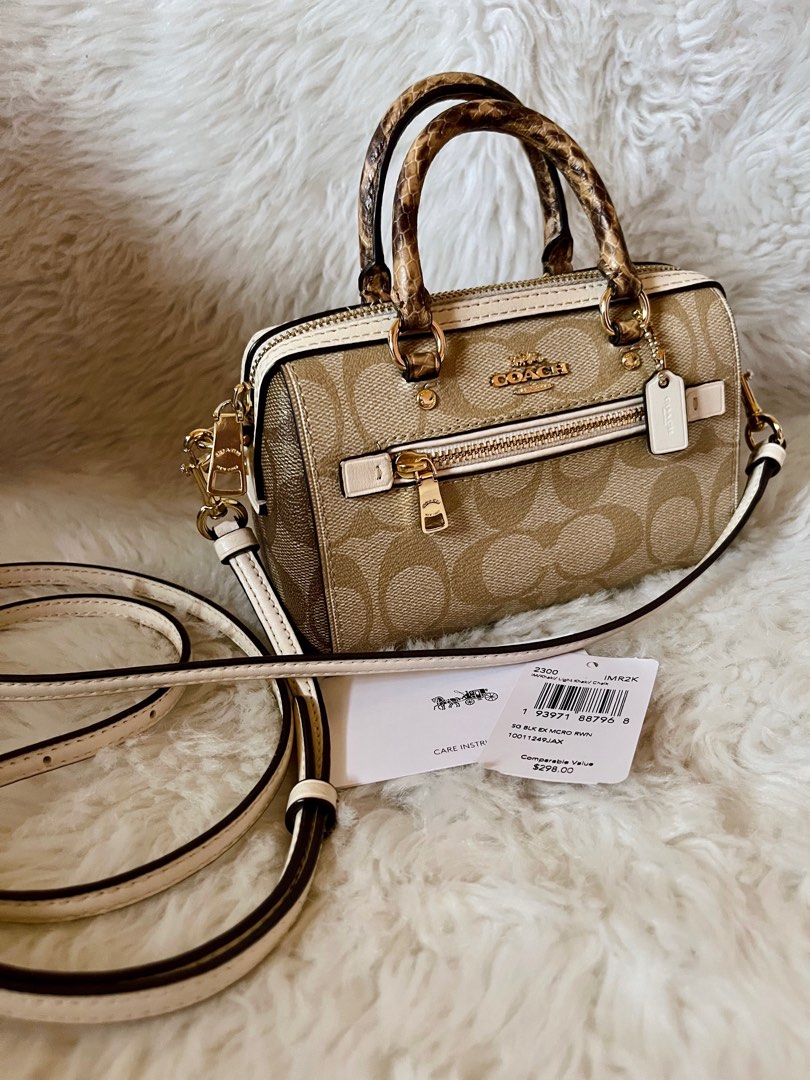 Coach Micro Rowan Crossbody In Signature Canvas, Luxury, Bags & Wallets ...