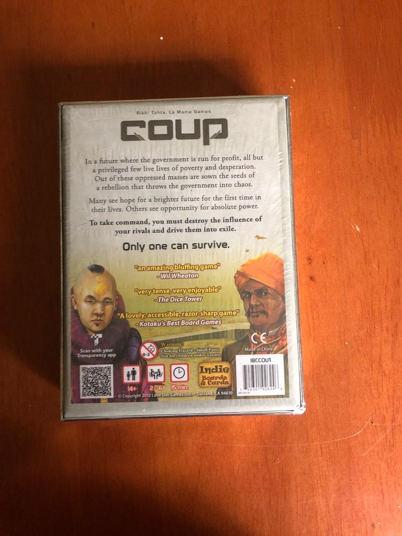 Coup Card Game, Hobbies & Toys, Toys & Games on Carousell