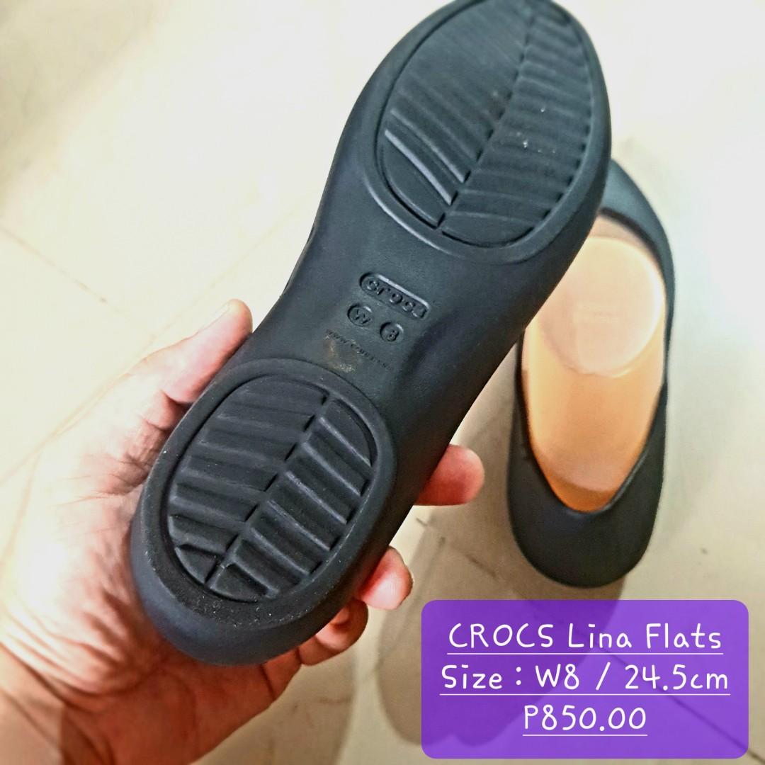 CROCS Lima Flats Size : W8 / 24.5cm, Women's Fashion, Footwear, Flats & Sandals on Carousell