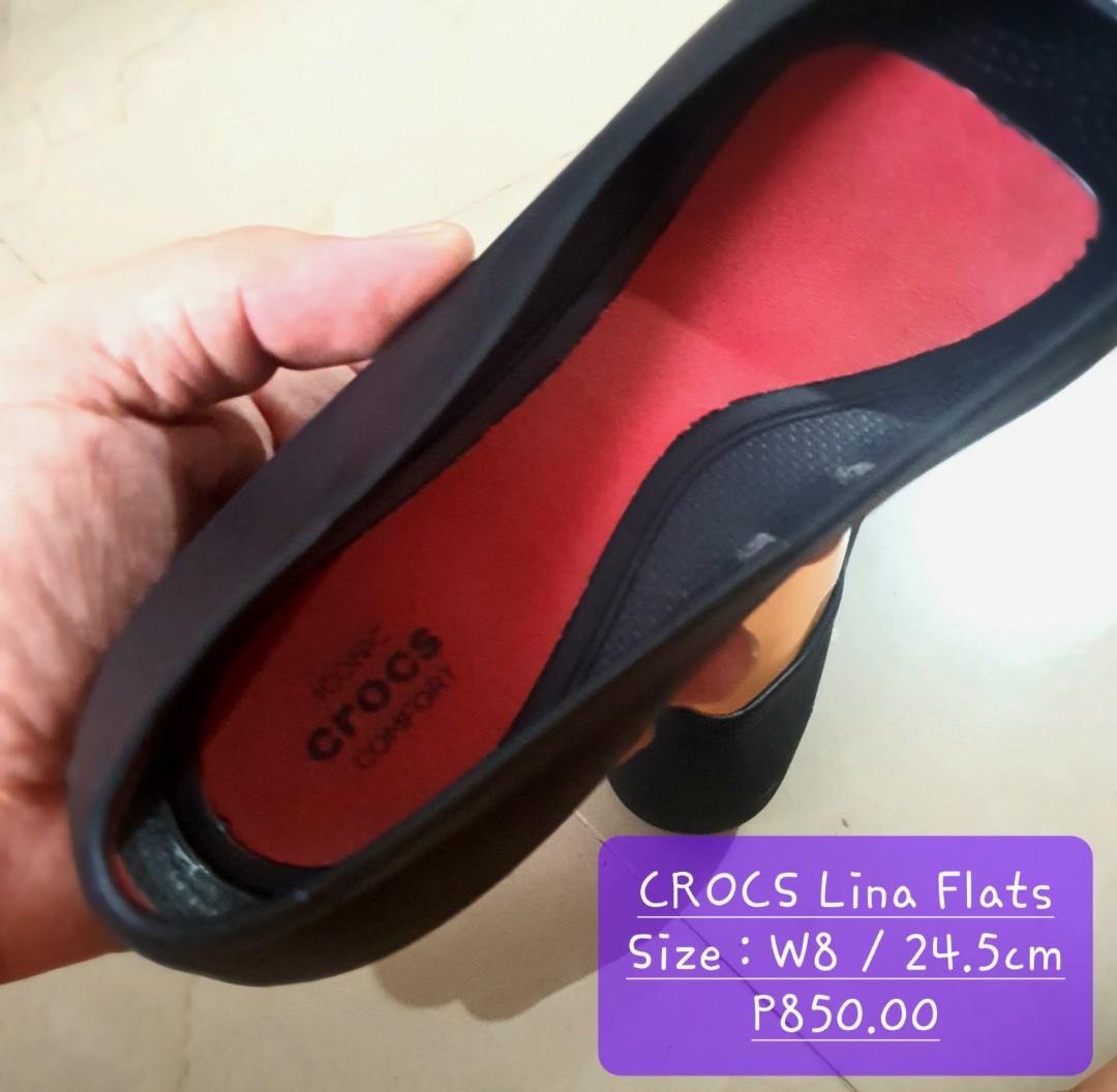 CROCS Lima Flats Size : W8 / 24.5cm, Women's Fashion, Footwear, Flats & Sandals on Carousell