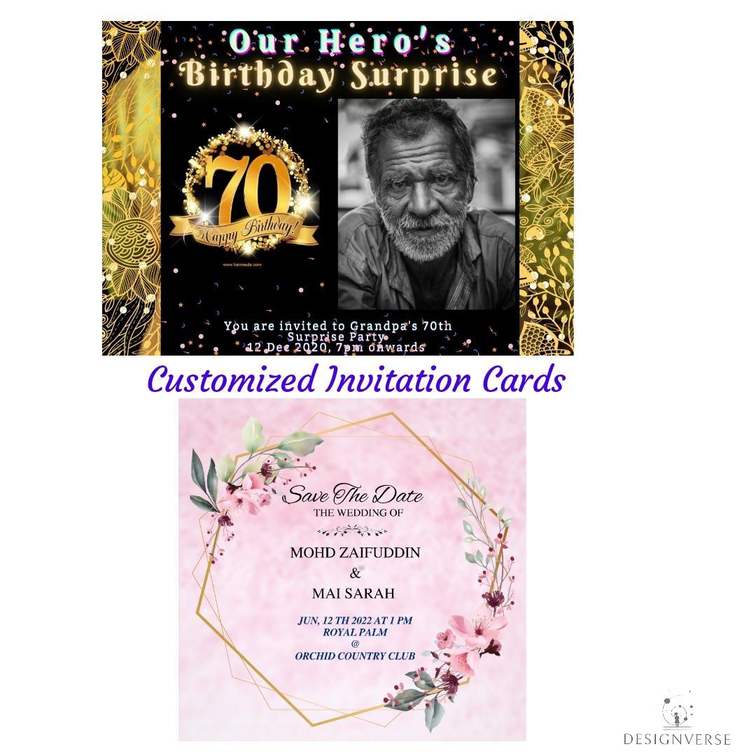 Custom Made Postcards /Birthday Cards [DESIGNVERSE], Hobbies & Toys ...