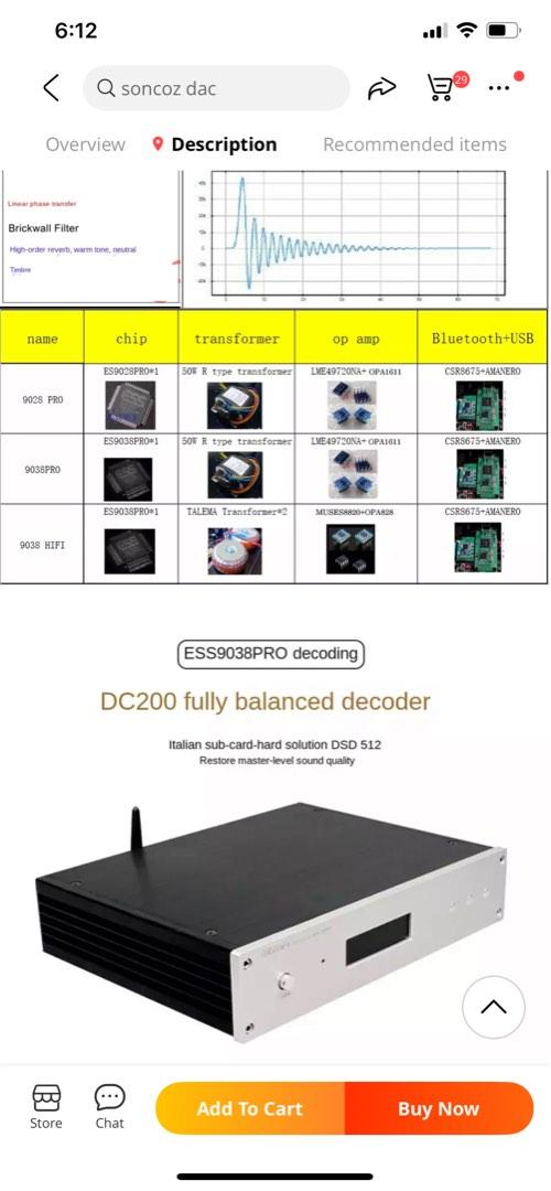 DC200 Dual ESS9038Pro Amanero/Bluetooth DAC, Audio, Other Audio ...