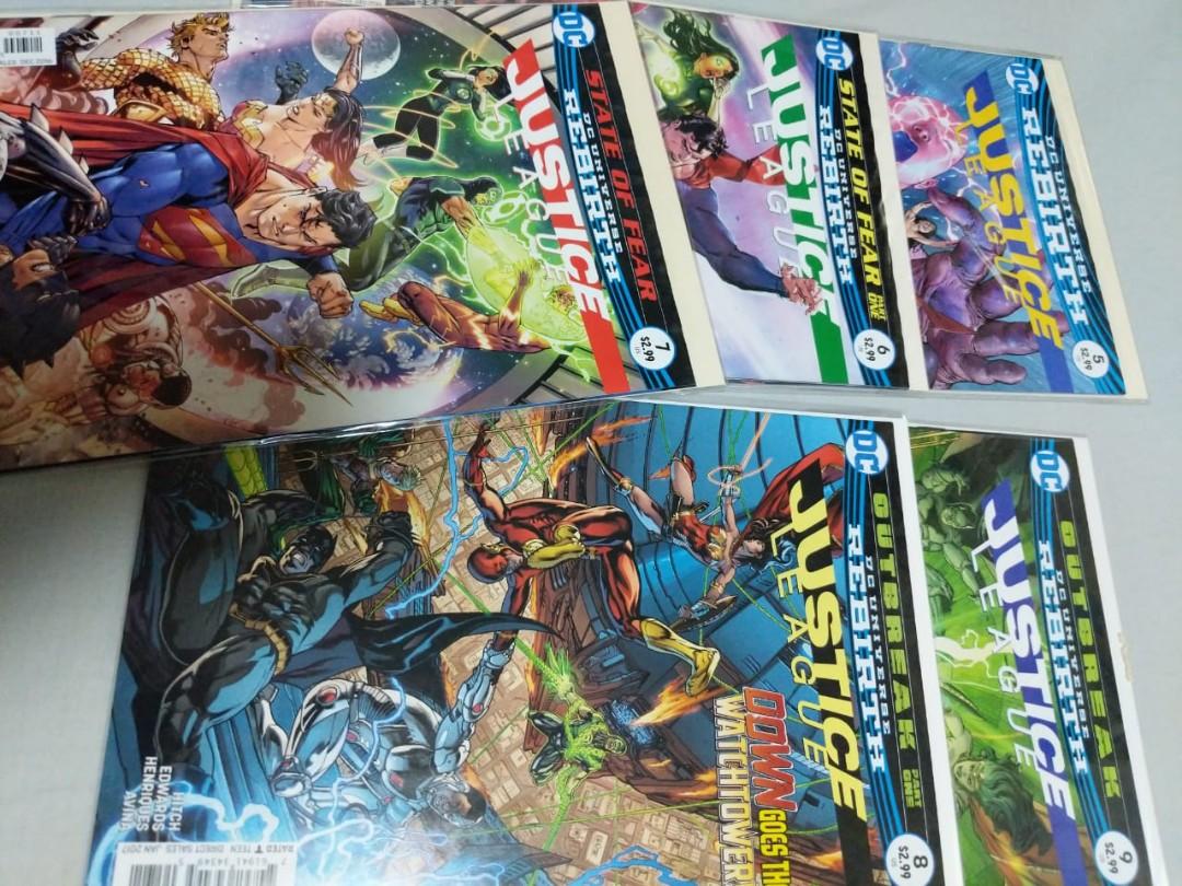 DC Rebirth Justice League Issue 5-9, Hobbies & Toys, Books & Magazines ...