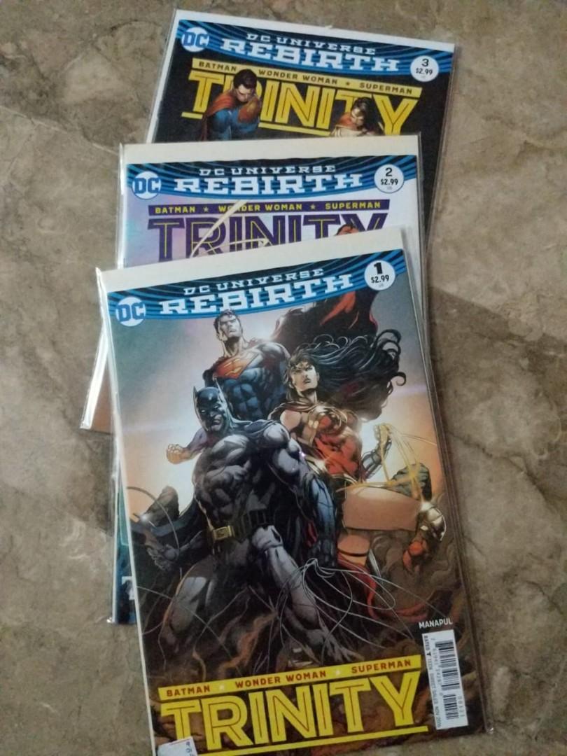 DC Rebirth Trinity Issue 1-3, Hobbies & Toys, Books & Magazines, Comics ...