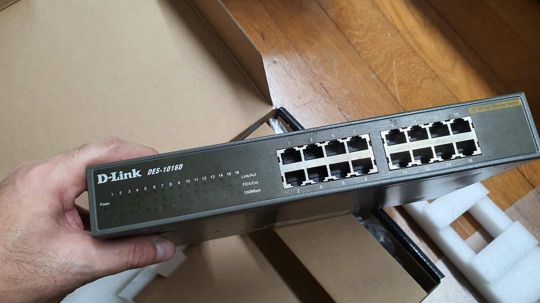D-Link DES-1016D 16 Port 10/100Mbps Desktop Switch, Computers & Tech, Parts & Accessories ...