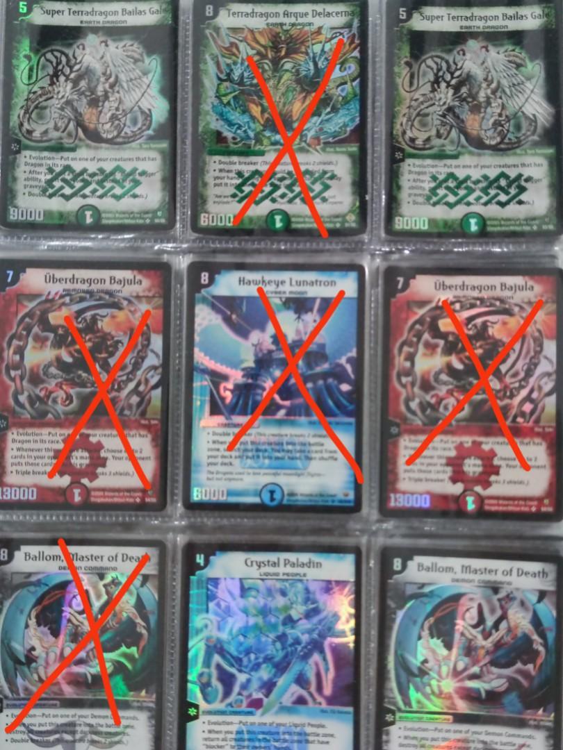 Duel Masters: Hawkeye Lunatron, Super Terradragon Bailas Gale, Terradragon Arque Delacerna ...