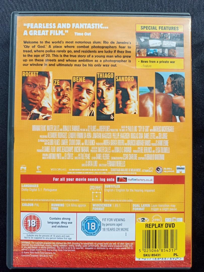 DVD City Of God, Hobbies & Toys, Music & Media, CDs & DVDs on Carousell