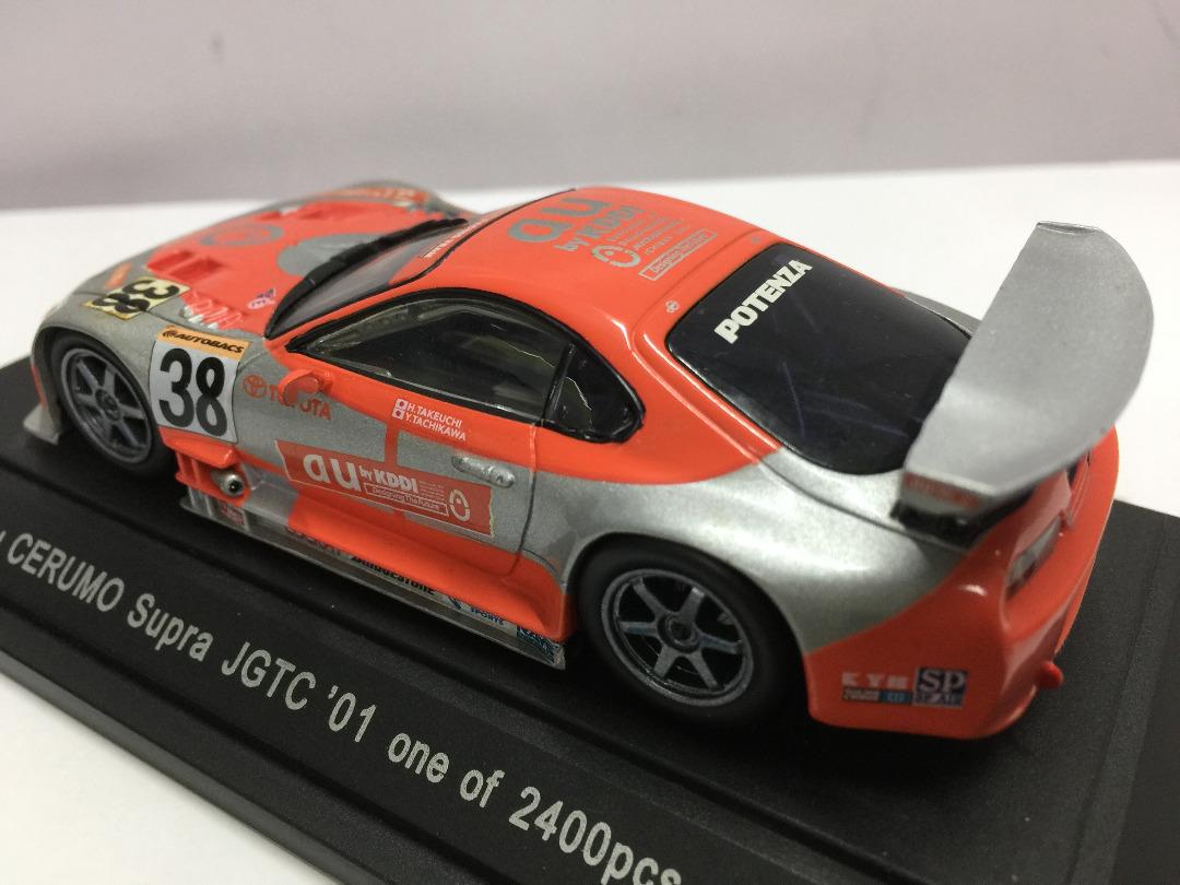 EBBRO 1/43 TOYOTA SUPRA '01 JGTC au CERUMO #38 (43200) (C996), 興趣及遊戲, 玩具 & 遊戲類 on Carousell