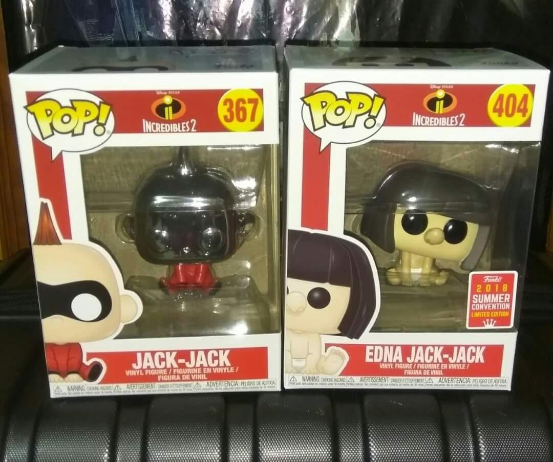 Edna Jack-jack + Diaper Jack-jack or Chrome Jack-jack Disney Funko Pop ...