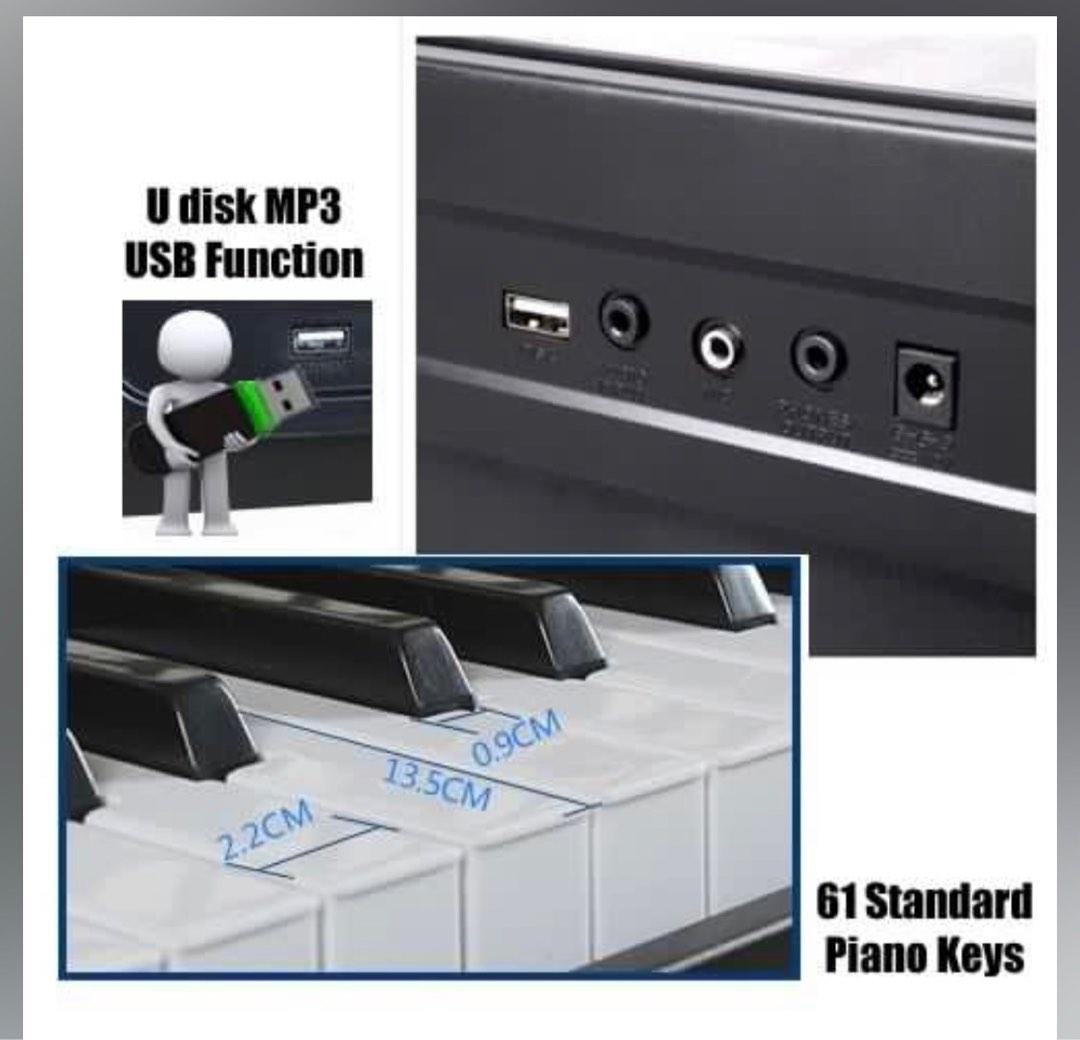 Electric keyboard UDISK MK 829, Hobbies & Toys, Music & Media, Musical ...