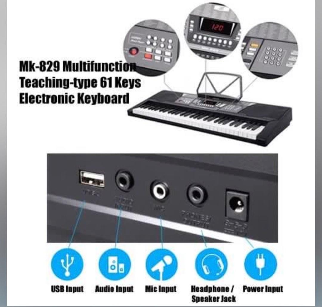 Electric keyboard UDISK MK 829, Hobbies & Toys, Music & Media, Musical ...