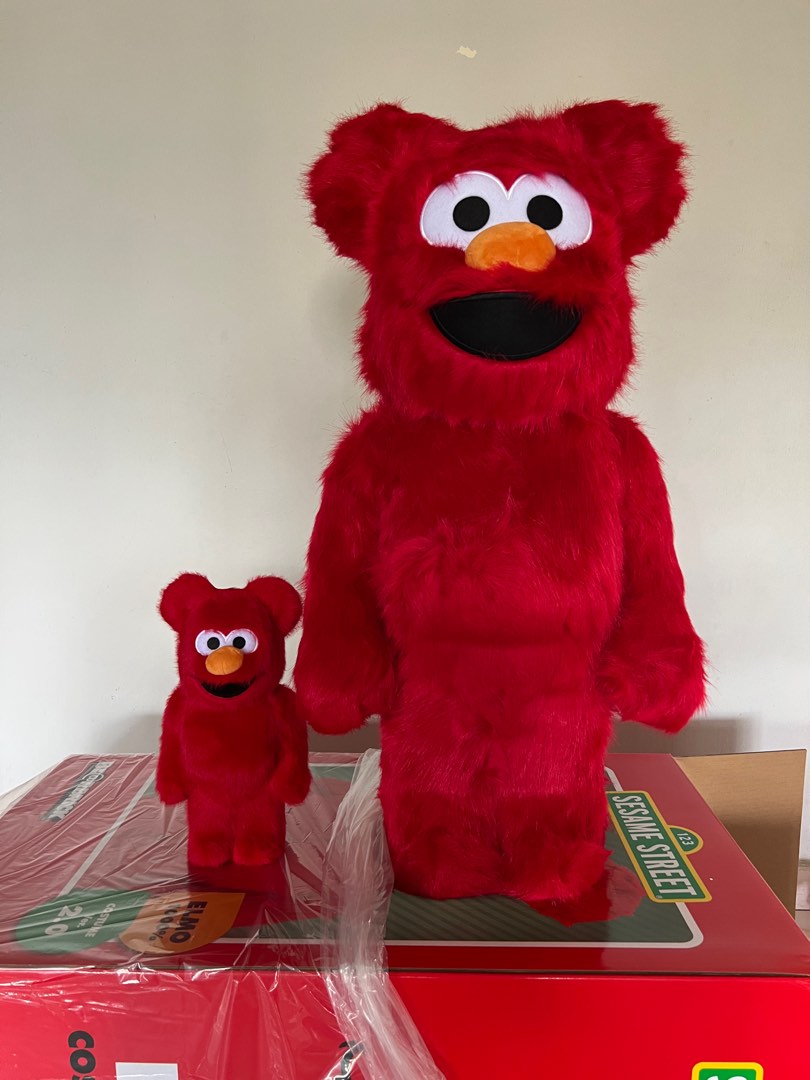 Elmo Bearbrick 400% & 1000%, Hobbies & Toys, Toys & Games on Carousell