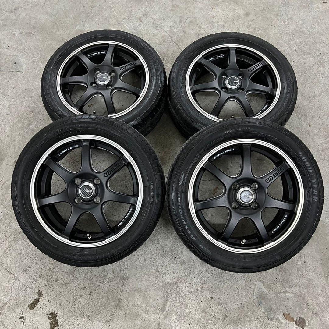 enkei tuning 15 inch sports rim bezza tyre 70%, Auto Accessories on ...