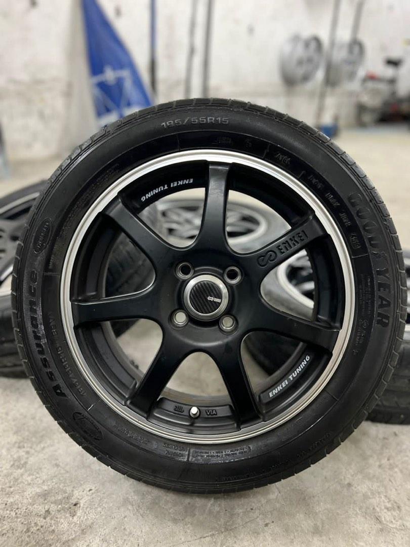 enkei tuning 15 inch sports rim bezza tyre 70%, Auto Accessories on ...
