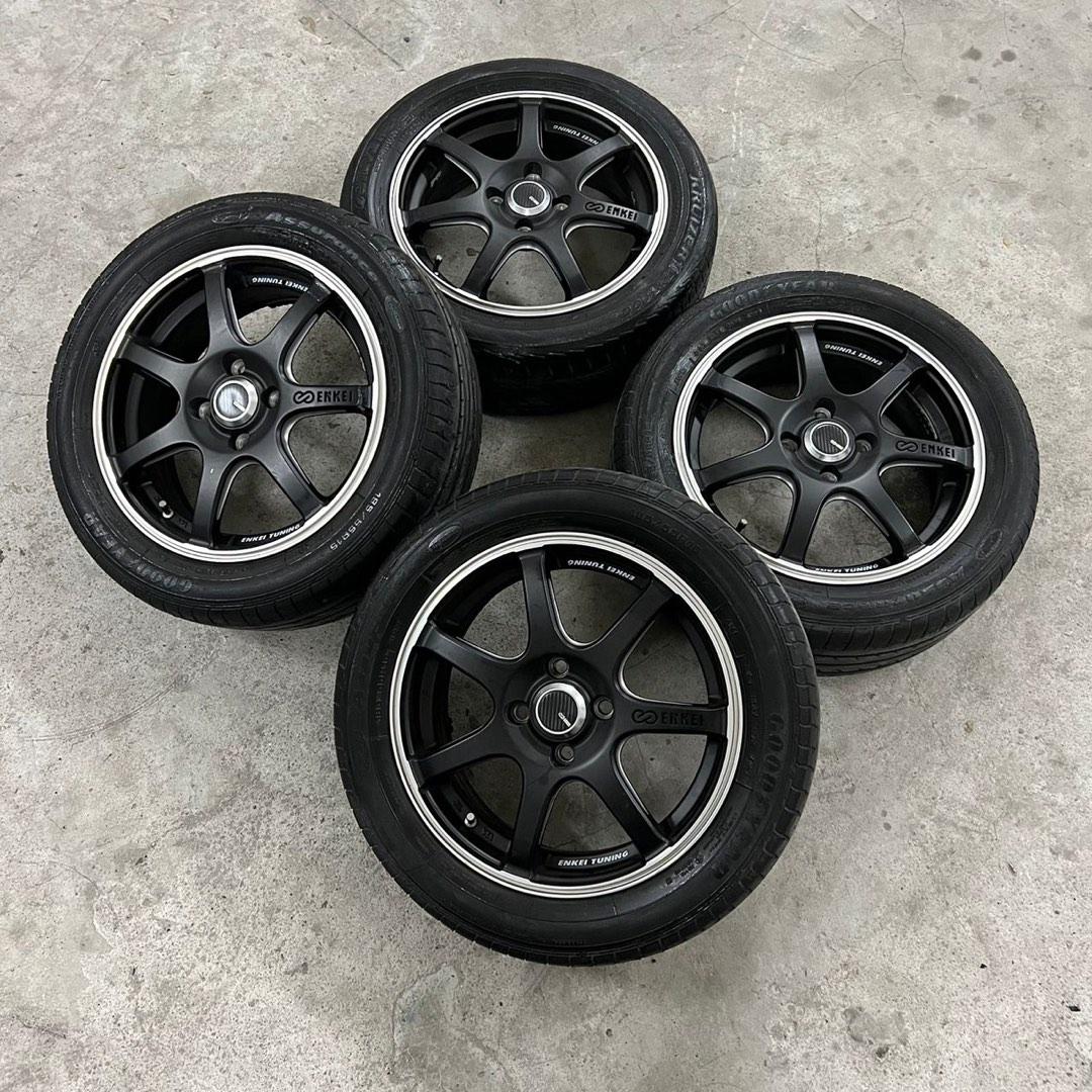 enkei tuning 15 inch sports rim bezza tyre 70%, Auto Accessories on ...