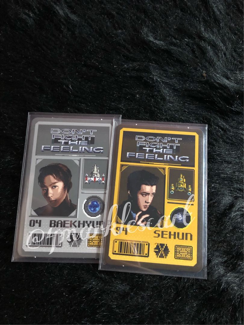 EXO DFTF BAEKHYUN SEHUN EXPANSION ID CARD, Hobbies & Toys, Memorabilia ...