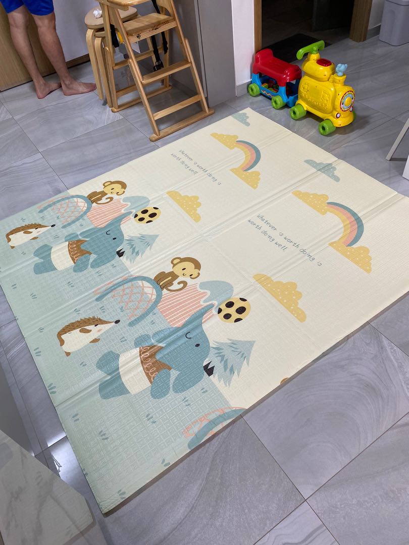 Foldable children playmat, Babies & Kids, Infant Playtime on Carousell