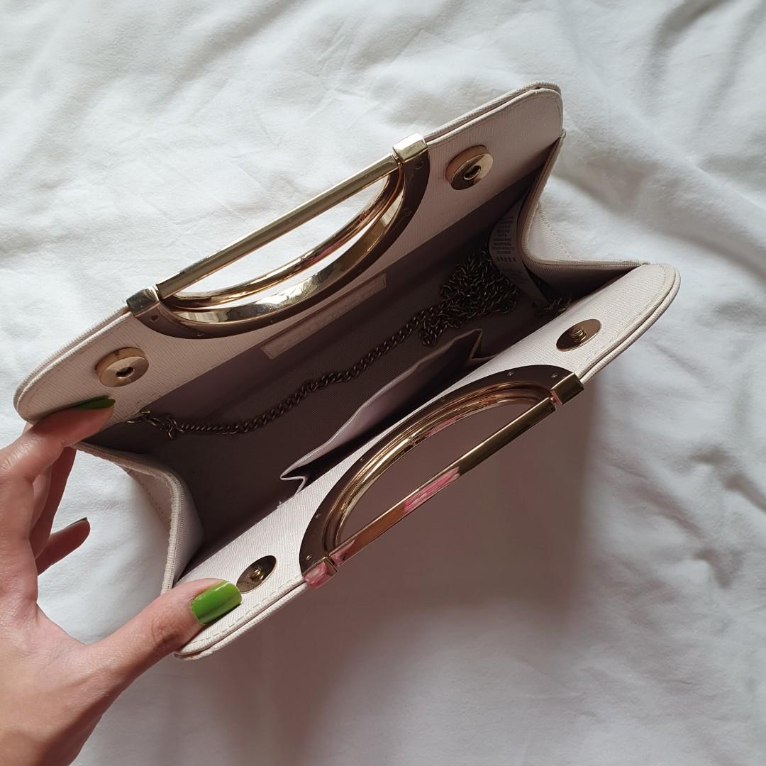 Forever New Lottie D Ring Clutch Bag with detachable sling, Women's ...