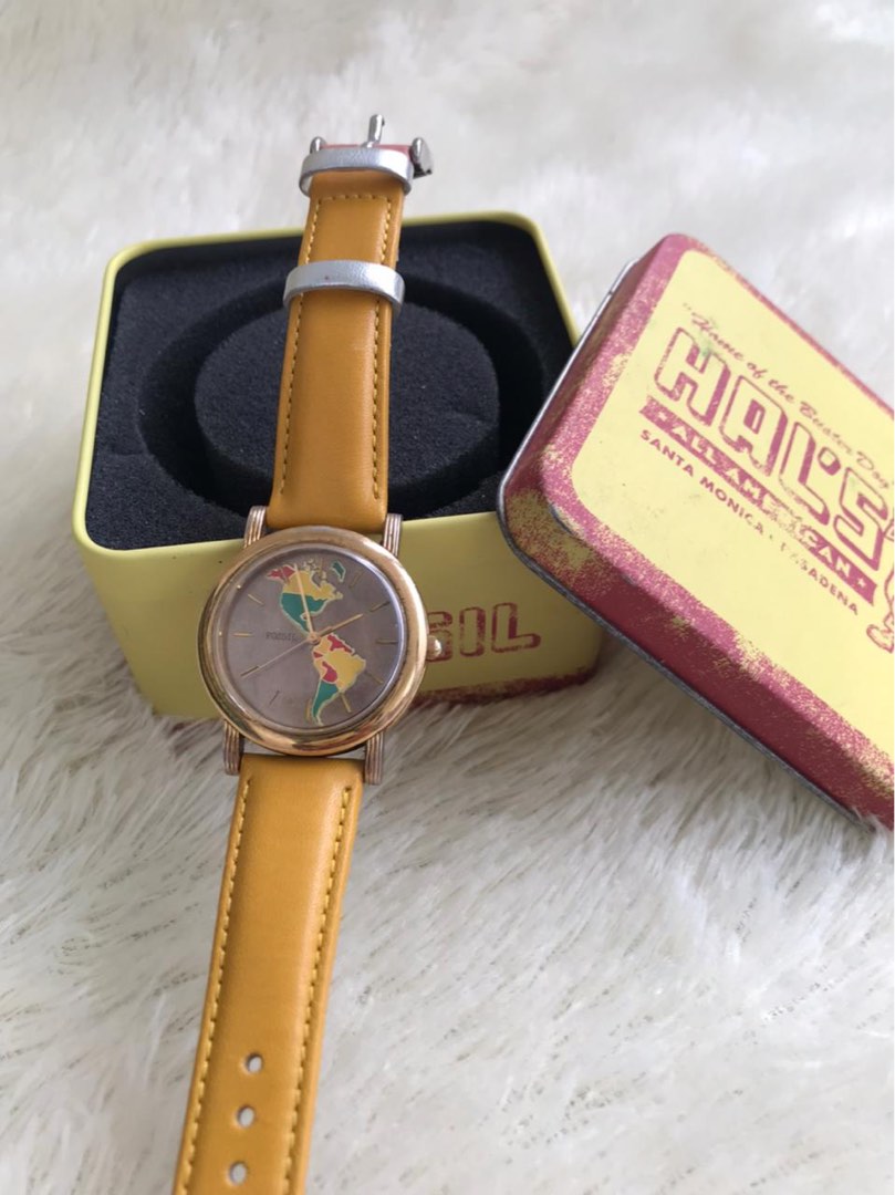 Fossil Watch Original Jam Tangan Fossil Vintage, Barang Mewah, Jam ...