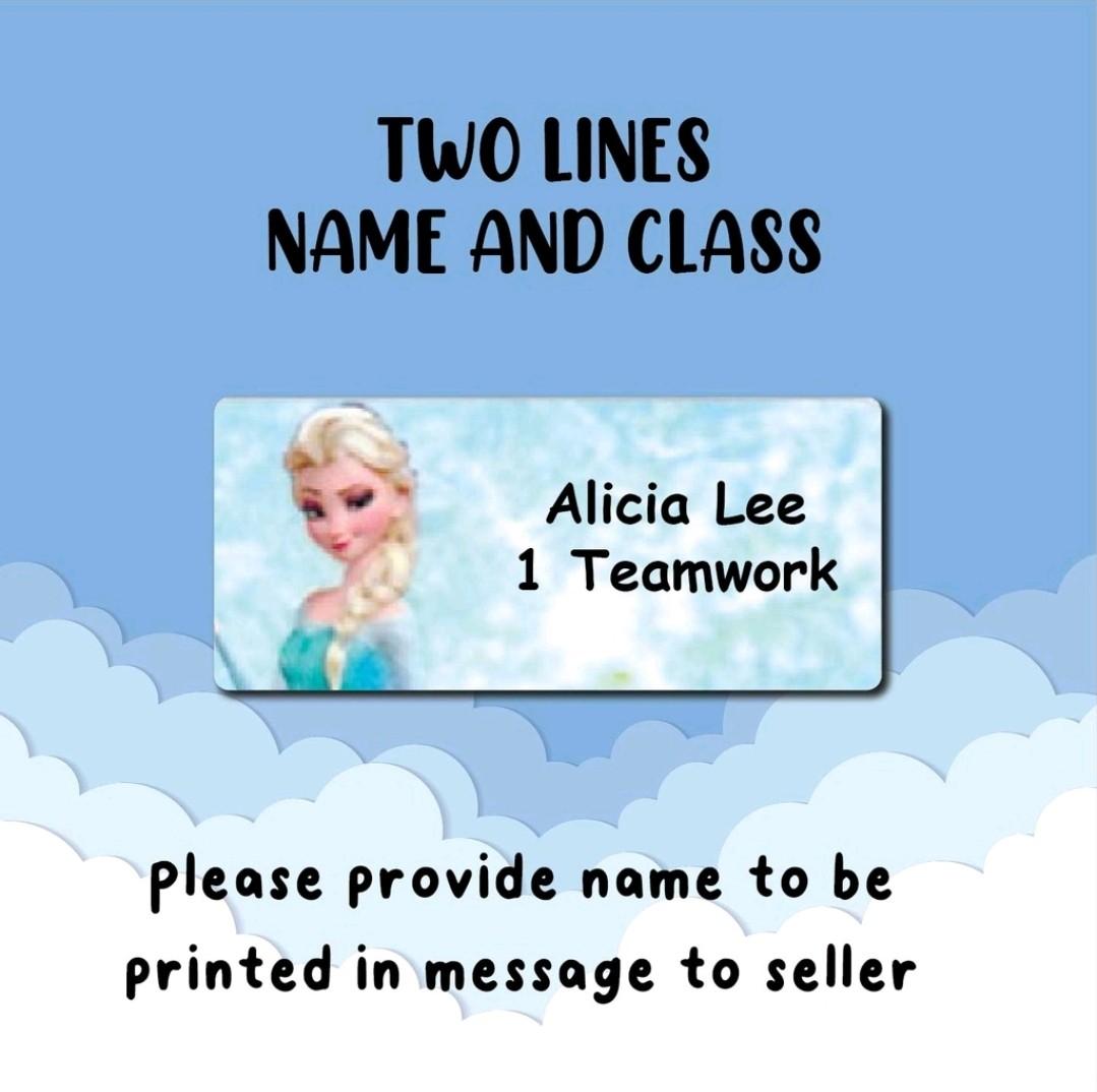 Frozen Elsa Anna Olaf | 30 pcs Personalised Name Stickers, Hobbies ...