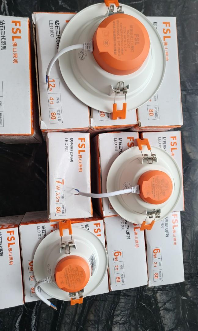 FSL LED Downlights, Furniture & Home Living, Lighting & Fans, Lighting ...
