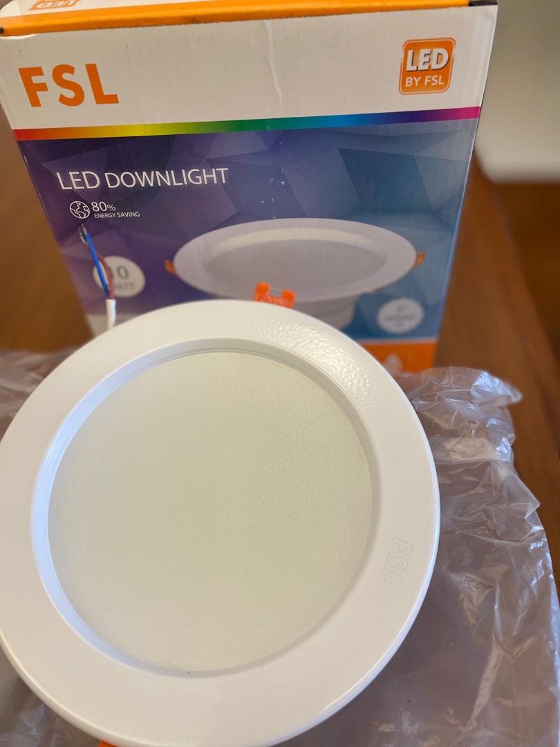 FSL Led downlight 10 Watt, 5” Cool White, Furniture & Home Living ...