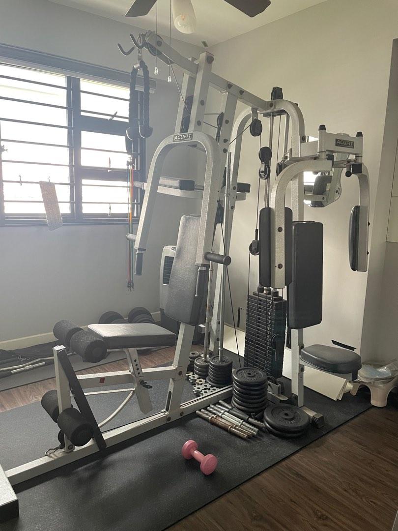 Full Gym Set for home Acufit, Sports Equipment, Exercise & Fitness ...