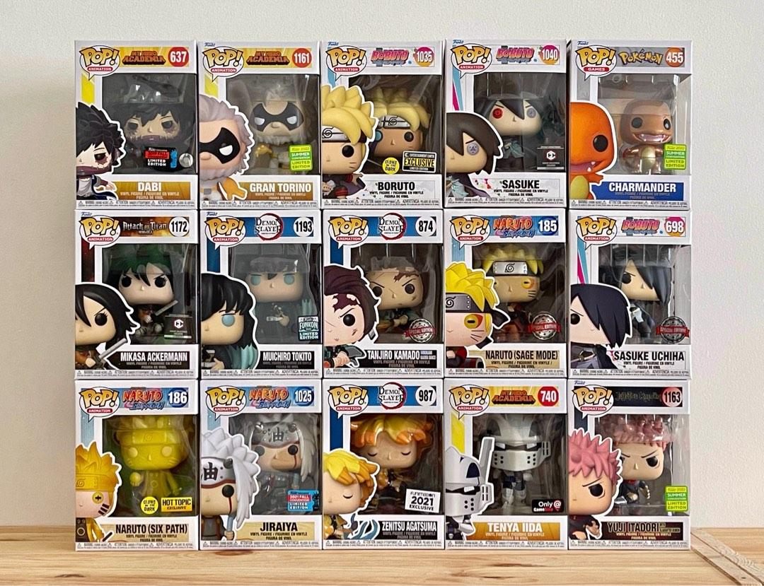 Funko Pop! Naruto (Jiraiya, Naruto), Demon Slayer (Tanjiro, Zenitsu ...