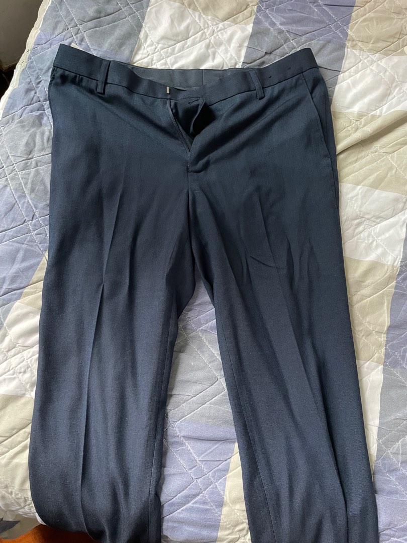 G2000 Office Pants Navy Blue (Ultra Slim Fit), Men's Fashion, Bottoms ...