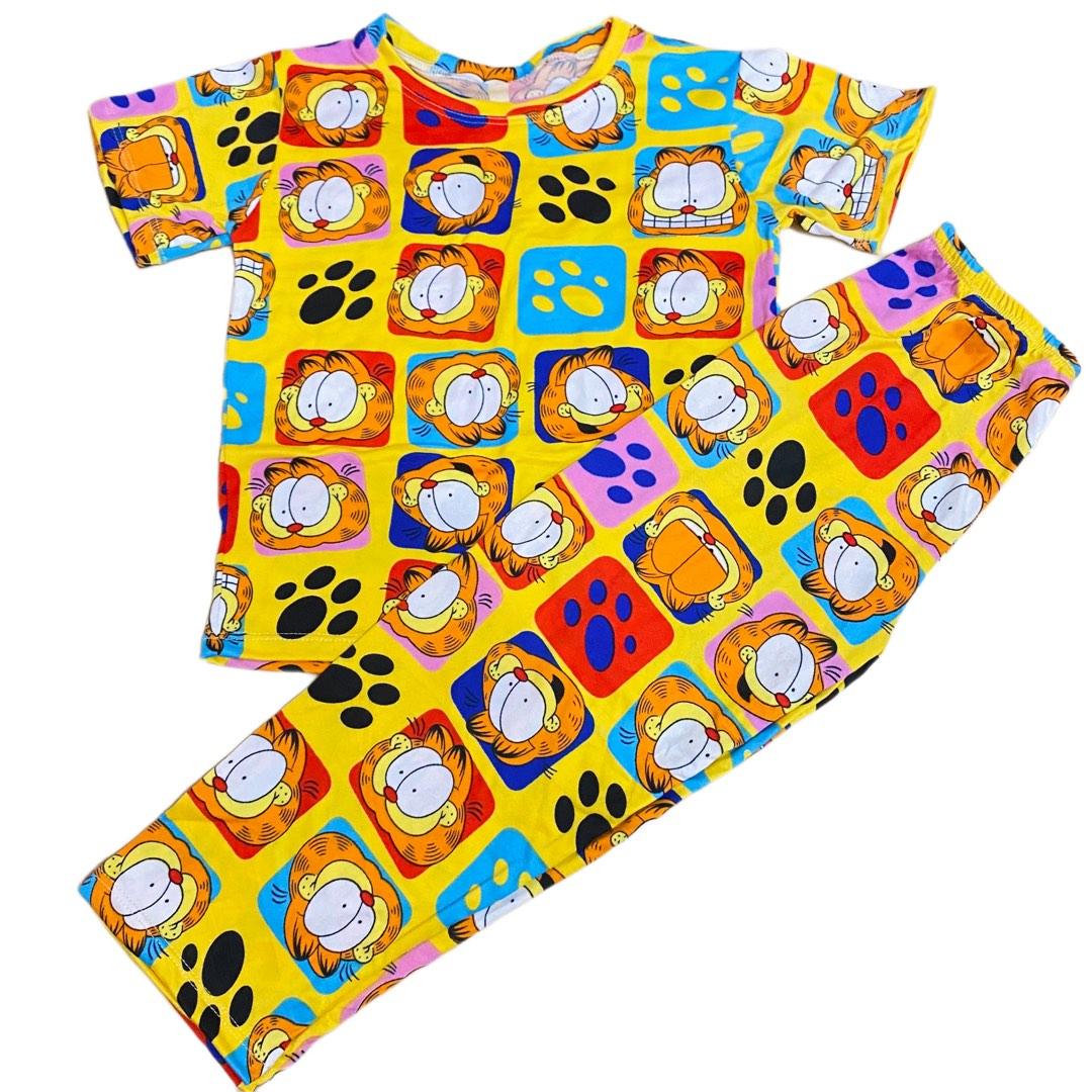 Garfield Terno Pajamas for Kids and Adults Complete Sizes, Babies ...