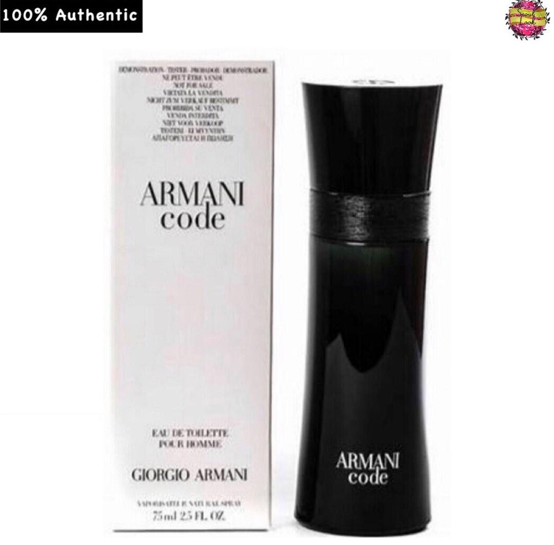 Giorgio Code EDT 75ml for Men (Tester Set with Cap), Beauty & Personal ...