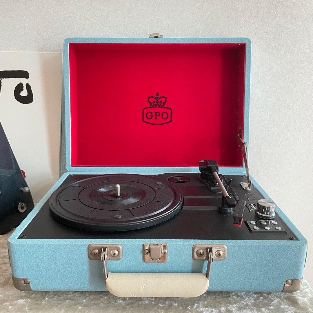 GPO Attaché USB Record Player Blue, Audio, Other Audio Equipment on ...