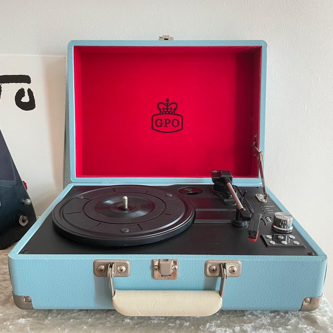GPO Attaché USB Record Player Blue, Audio, Other Audio Equipment on ...