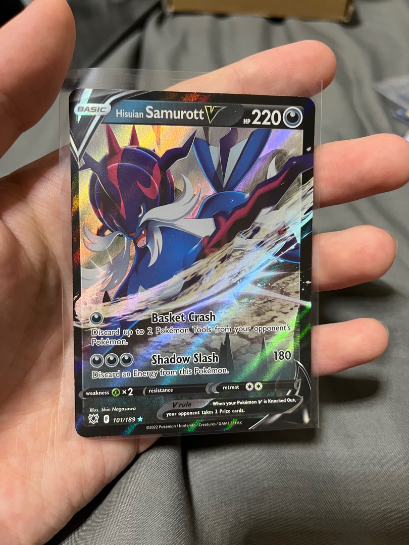 Hisuian Samurott v, Hobbies & Toys, Toys & Games on Carousell