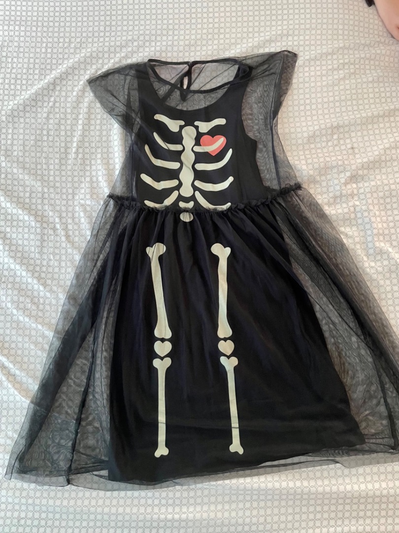 H&M Skeleton dress costume, Babies & Kids, Babies & Kids Fashion on ...