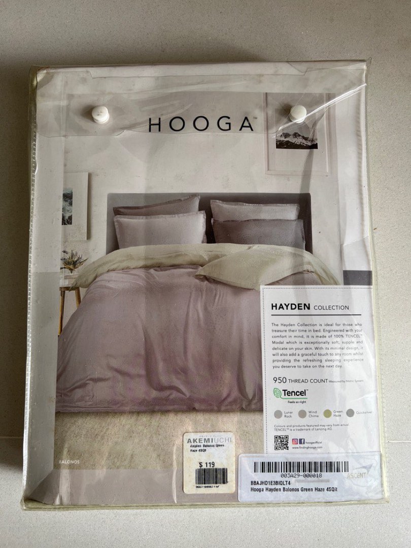 Hooga Single Quilt Cover Set, Furniture & Home Living, Bedding & Towels ...