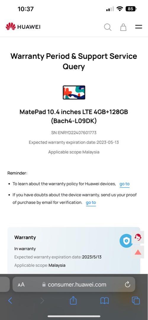 Huawei matepad 10.4 lte, Mobile Phones & Gadgets, Tablets, Android on ...