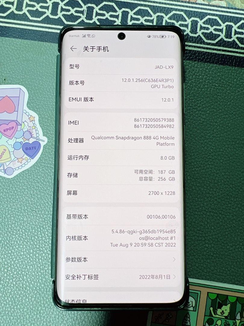 Huawei P50 Pro silver colour 256GB, Mobile Phones & Gadgets, Mobile ...