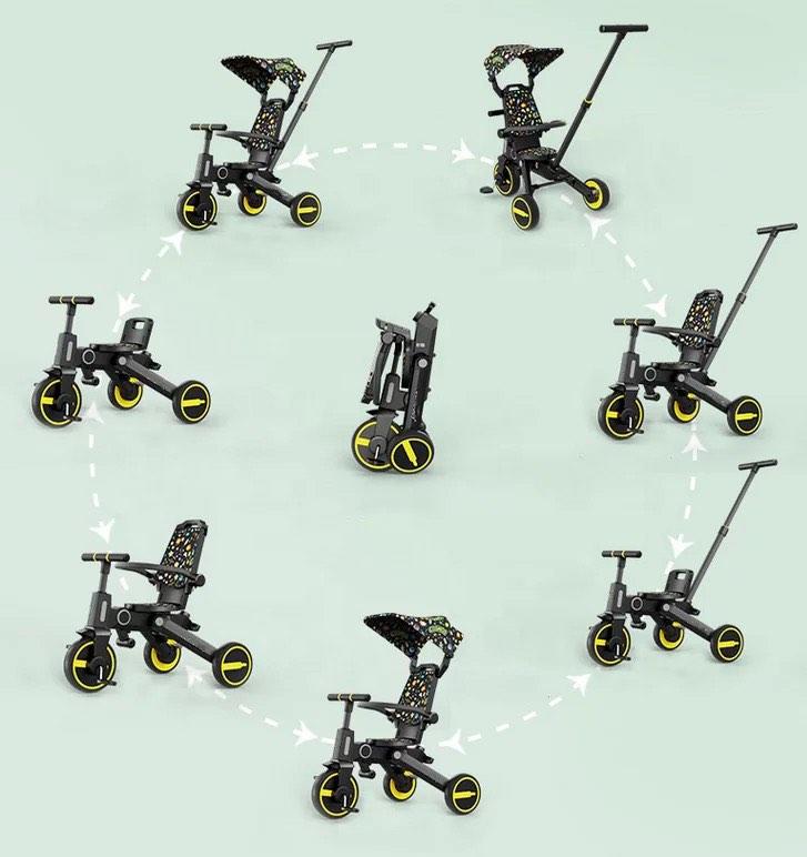 [iDS] 7-in-1 Foldable Kids Trike Toddler Tricycle 3 Wheel Kid Tricycle ...