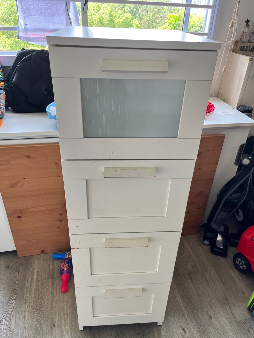 IKEA Brimnes Slim Chest Drawer, Furniture & Home Living, Furniture ...