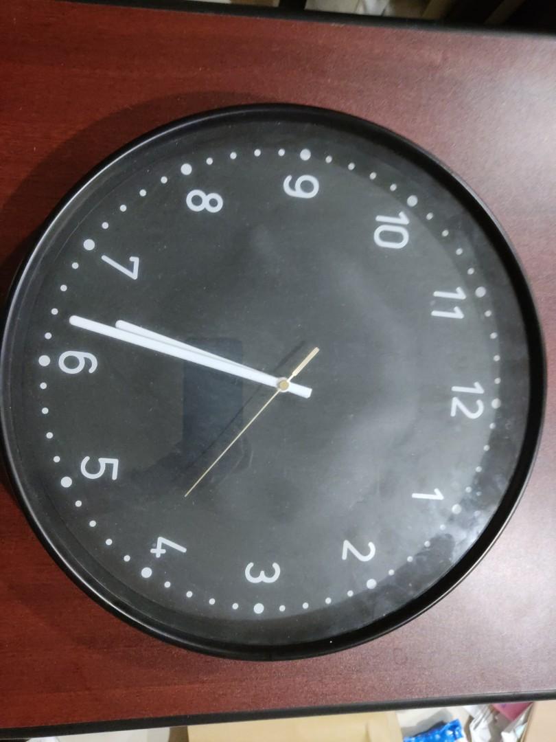 IKEA clock, Furniture & Home Living, Home Decor, Clocks on Carousell