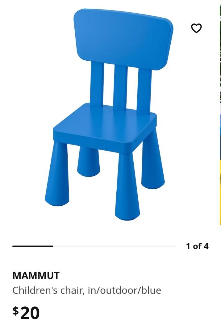 IKEA Mammut Kids Table and 2 Chairs, Babies & Kids, Baby Nursery & Kids ...