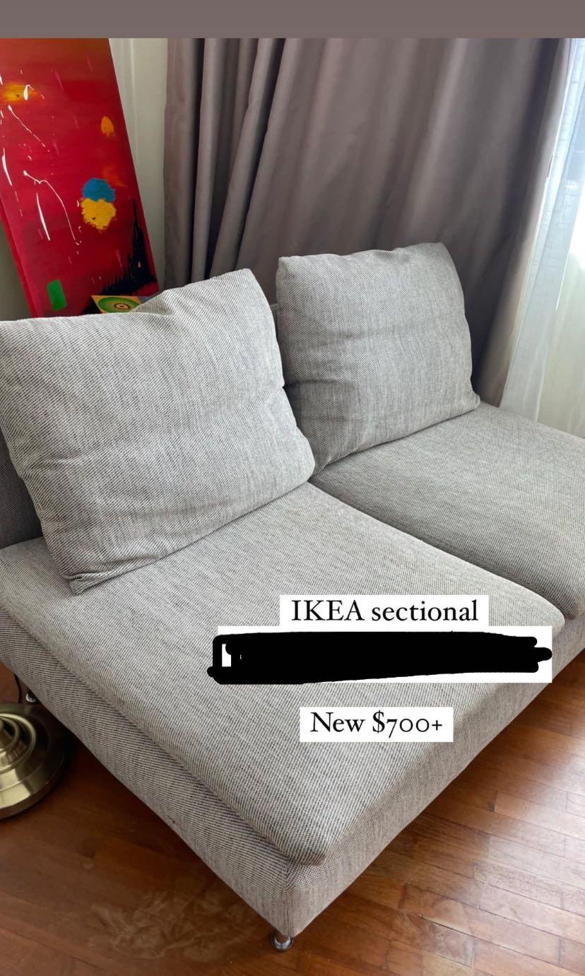 IKEA Soderhamn compact 3 seater, Furniture & Home Living, Furniture ...