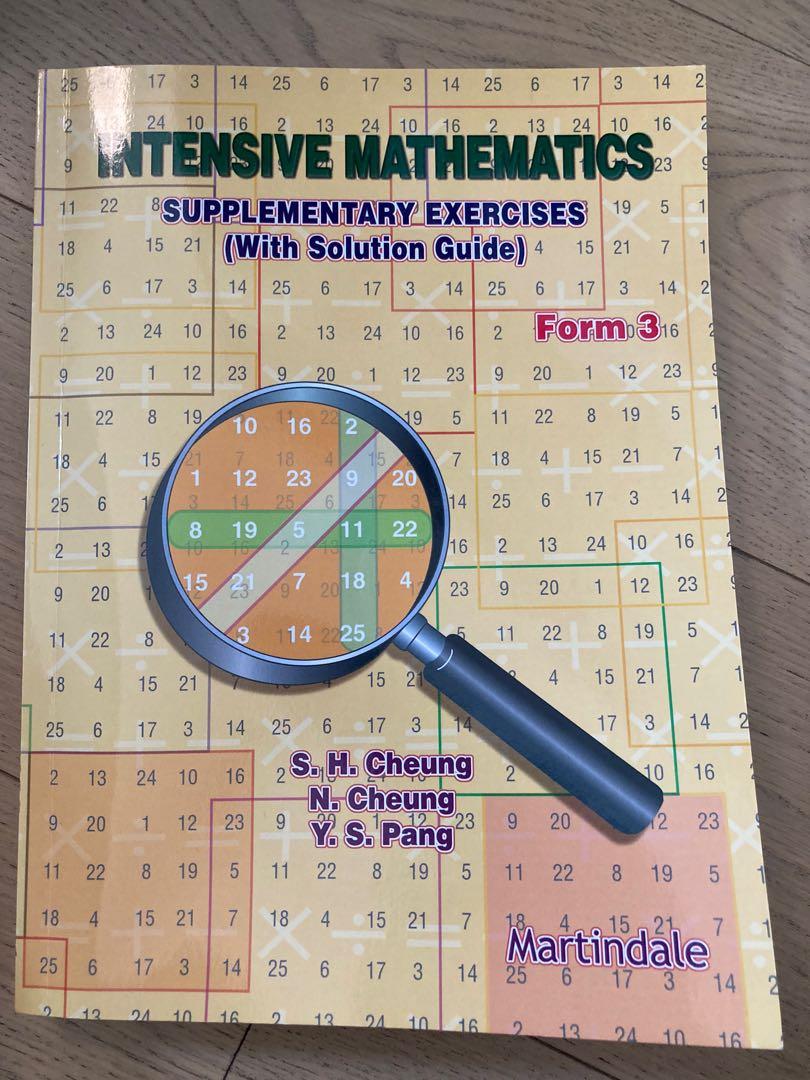 Intensive Mathematics Supplementary Exercise (with solution guide) Form ...