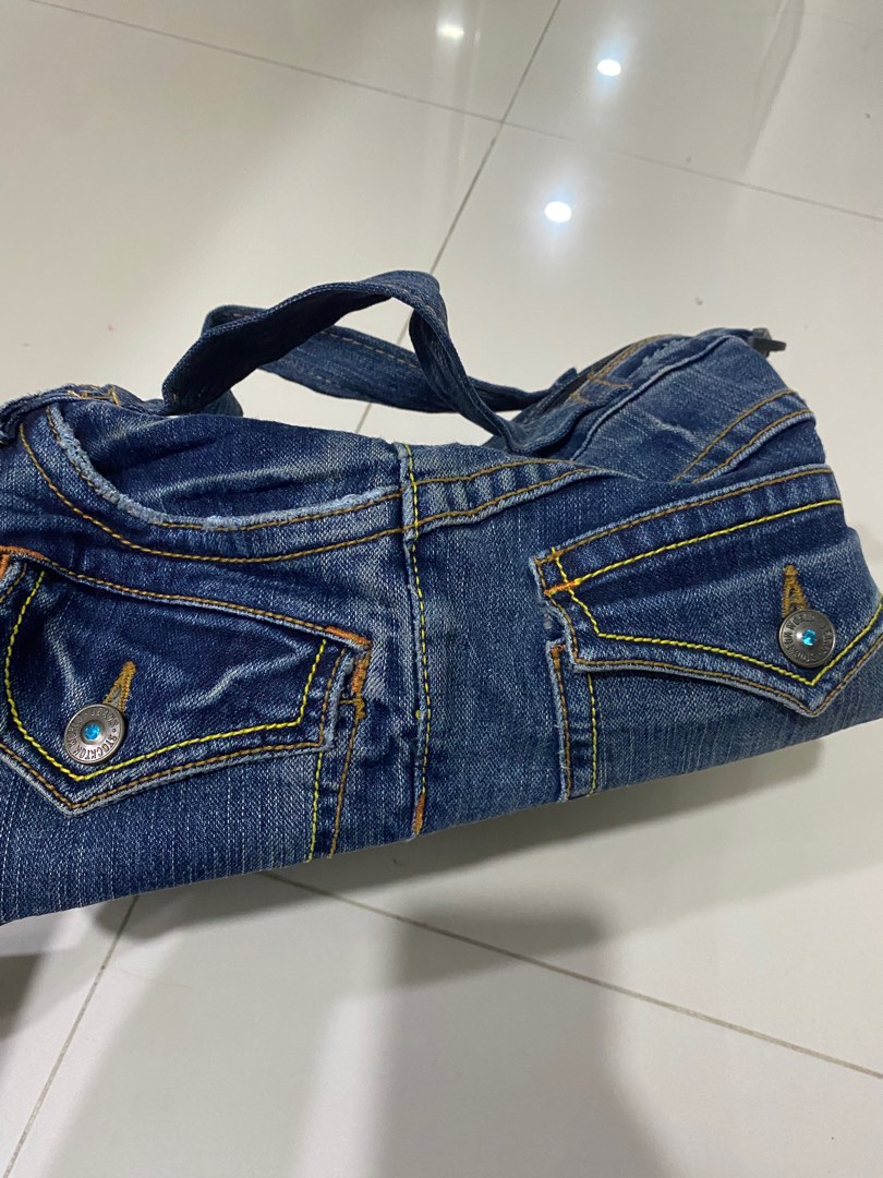 Jeans denim cross body bag, Women's Fashion, Bags & Wallets, Cross-body ...