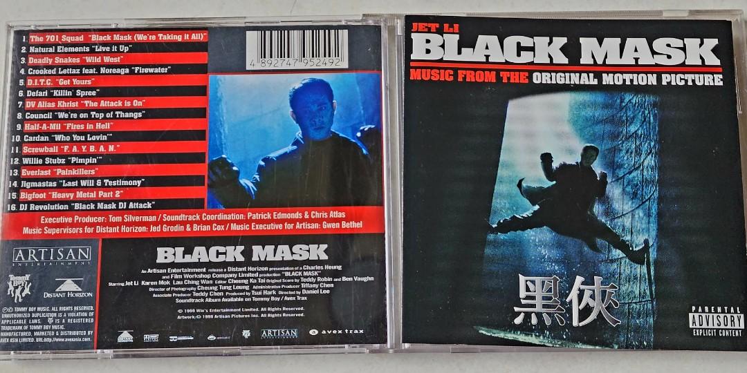 Jet Li ~ Black Mask ( ORIGINAL SOUNDTRACK ) CD, Hobbies & Toys, Music ...