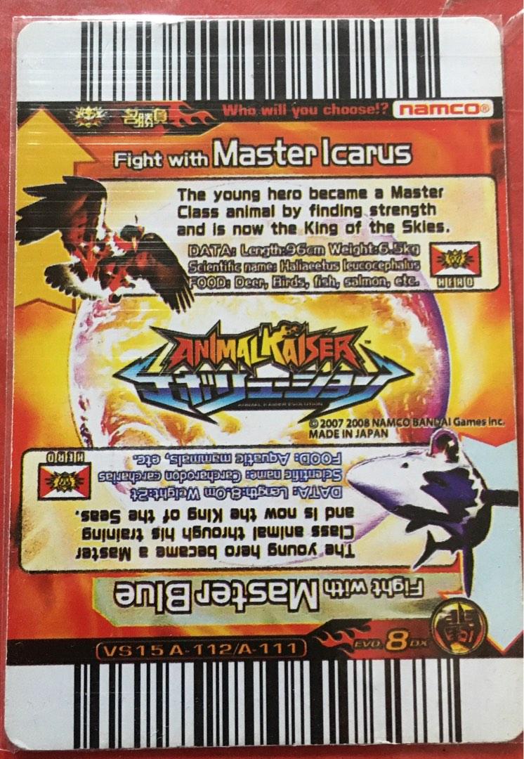 Kartu Animal kaiser Golden 8-Dx Master Blue & Master Icarus, Serba Serbi, Others di Carousell
