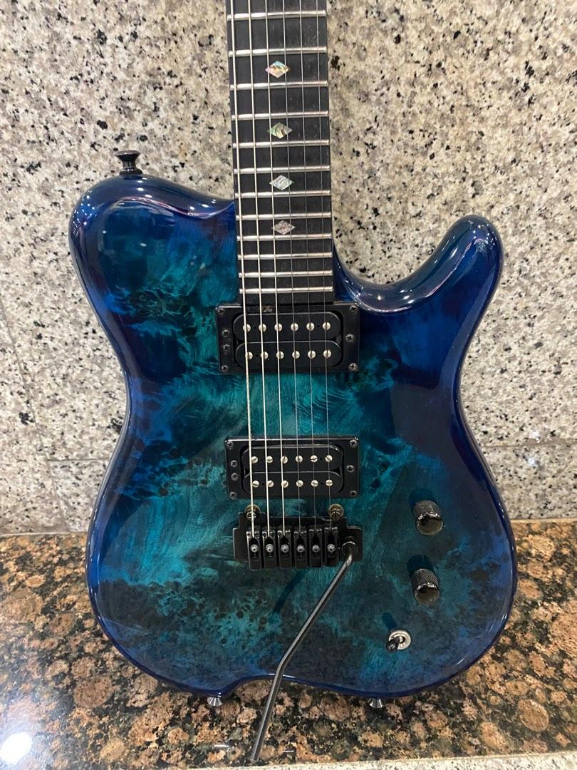 Kiesel Allan Holdsworth HH2 Semi Hollow Poplar Burled Top Electric ...
